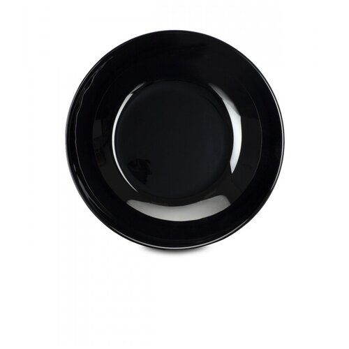 Тарелка суповая лили черный 20см