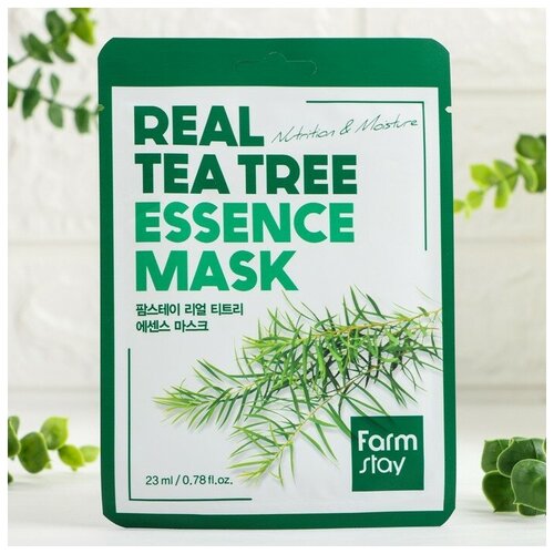 Маска тканевая для лица с экстрактом чайного дерева FarmStay Real Tea Tree Essence Mask, 23 мл