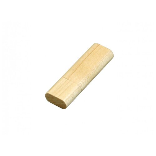 Эргономичная, прямоугольная деревянная флешка с округленными краями (64 Гб / GB USB 2.0 Белый/White Wood4 флеш накопитель apexto U507B деревянный OEM)