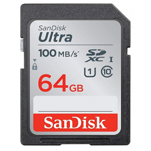 Карта памяти SDXC 64GB Sandisk Ultra Class 10 UHS-I 100 Мб/сек