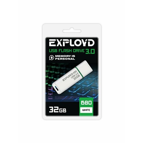 Флешка USB 3.0 Exployd 32 ГБ 680 ( EX-32GB-680-White )