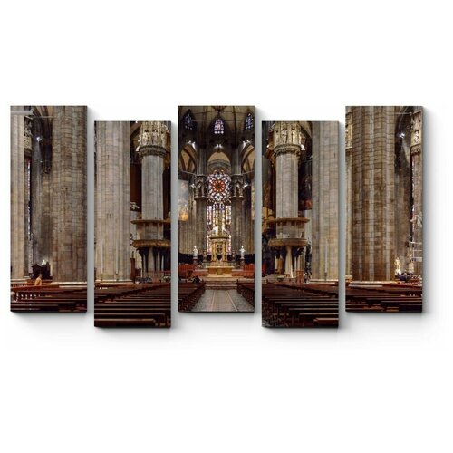 Модульная картина Внутри Миланского собора170x98