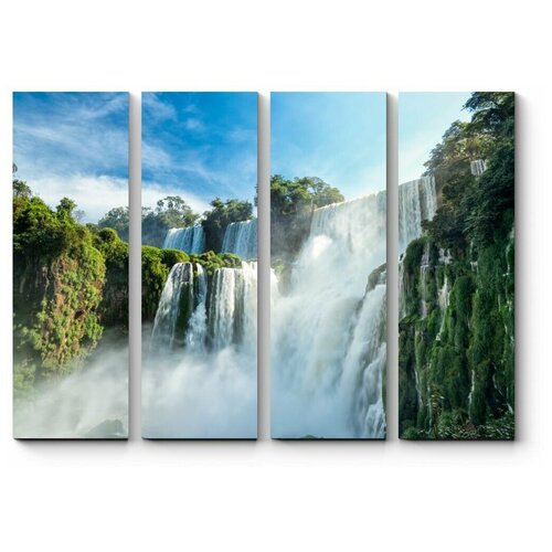 Модульная картина Удивительные водопады Игуасу 100x75