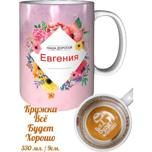 Кружка Евгения самая лучшая - всё будет хорошо внутри