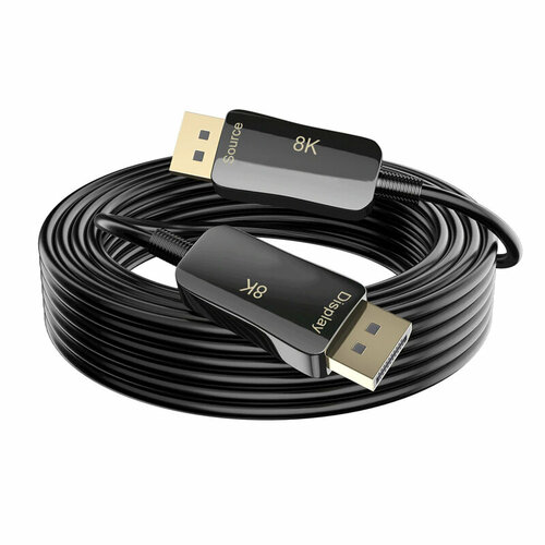 Кабель DisplayPort 1.4 (Дисплей порт) - DisplayPort Optical Fiber 8K Pro-HD 30 метров