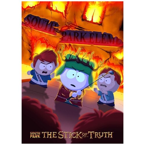 Плакат, постер на бумаге South Park-The Stick of Truth/Южный Парк-Ветка Правды/. Размер 42 на 60 см