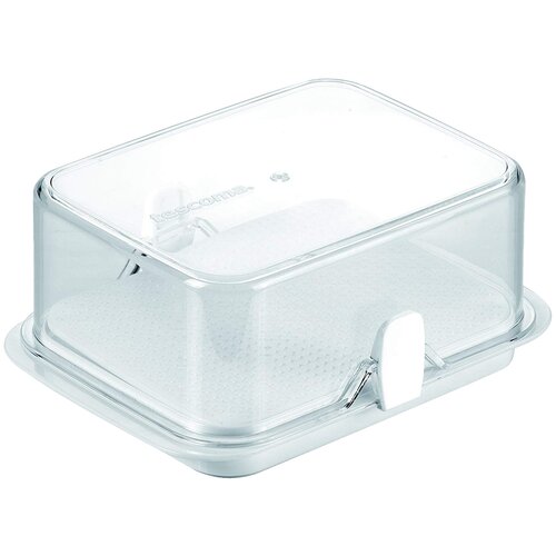 Tescoma Kонтейнер для холодильника Purity масленка, 11.3x70 см, прозрачный/белый