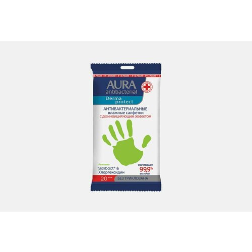 Влажные салфетки Aura Derma Protect ромашка 20 шт