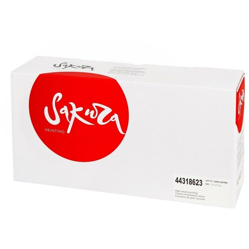 Картридж Sakura SA44318623 совместимый (Oki 44318623) 11500 стр, черный