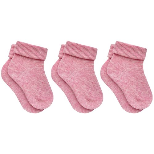 Носки RuSocks 3 пары, размер 14-16, розовый