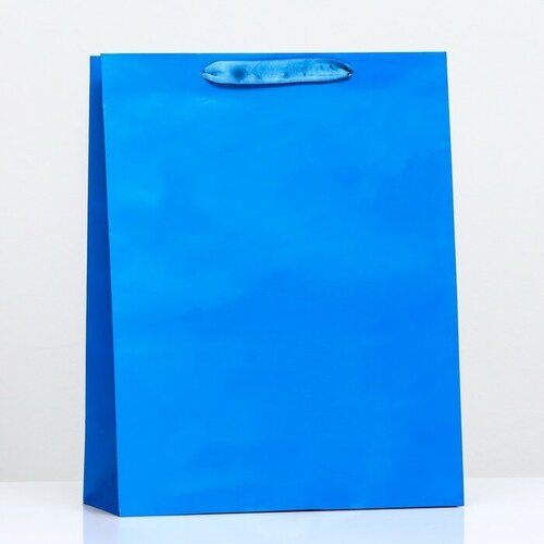 Пакет ламинированный «Синий», 31 х 40 х 14 см