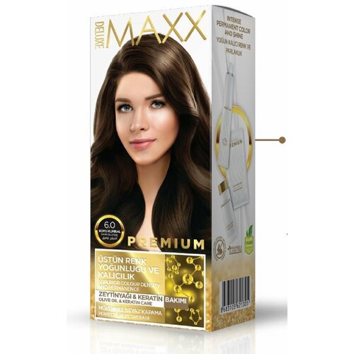 MAXX DELUXE PREMIUM Краска для волос 6.0 темно-русый