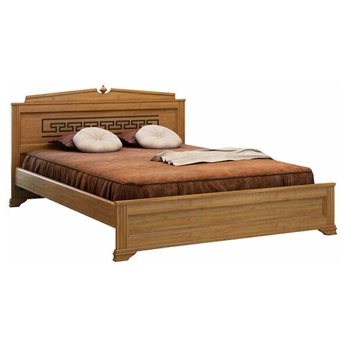 Двуспальная кровать из массива дерева Афина, размер 140х200, цвет дуб