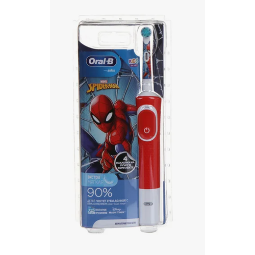 Oral-B Электрическая зубная щетка D100.413.2K Spiderman 3+ тип 3710 детская