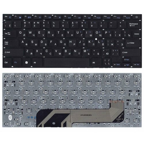 Клавиатура для ноутбука Prestigio SmartBook 141 A03 черная без рамки