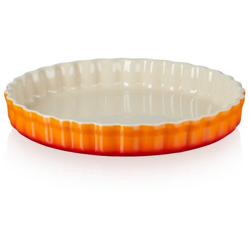 Керамическая рифленая форма для выпечки тарта, 28 см, оранжевый (Flame)