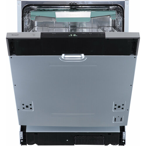 Встраиваемая посудомоечная машина с проекцией времени на полу, авто-открыванием и инвертором Weissgauff BDW 6151 Inverter Touch AutoOpen Timer Floor
