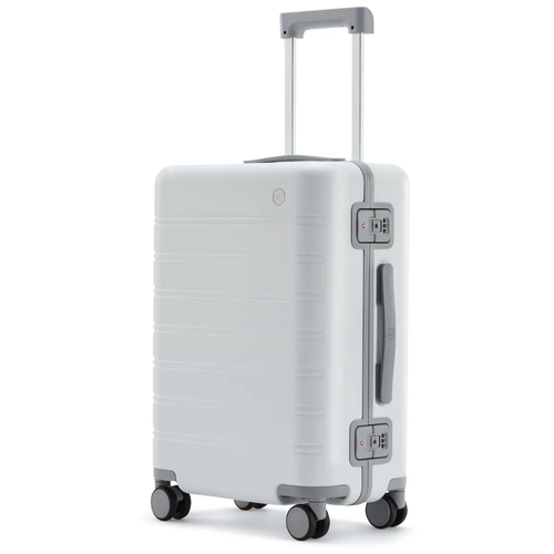 Чемодан-самокат NINETYGO Manhattan Frame Luggage, 39 л, размер 20", белый