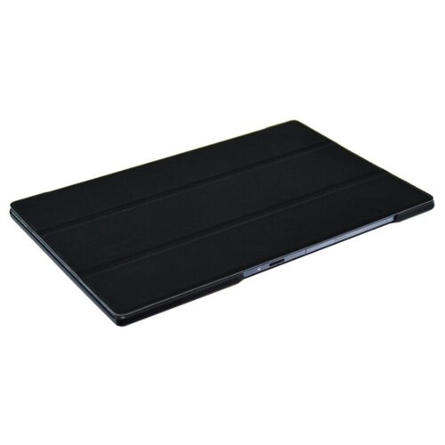 Чехол-обложка MyPads для Sony Xperia Tablet Z2 тонкий умный кожаный на пластиковой основе с трансформацией в подставку черный