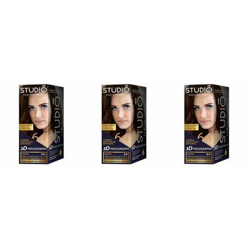 Studio Professional Essem Hair Крем-краска стойкая для волос, тон 6.4 Шоколад, 115 мл, 3 уп.