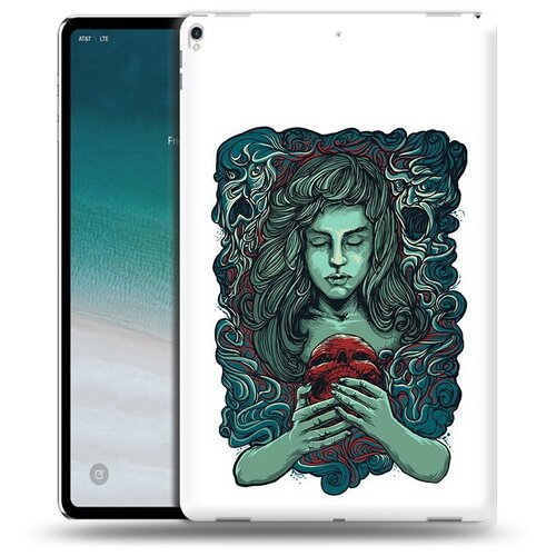 Чехол задняя-панель-накладка-бампер MyPads спящая девушка для iPad Pro 12.9 (2018) A1895/A1983/A2014 противоударный