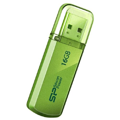 Флеш-память Silicon Power Helios 101 16GB USB 2.0, зеленый, алюминий
