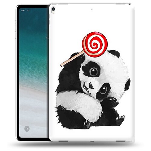Чехол задняя-панель-накладка-бампер MyPads панда с леденцом для iPad Pro 12.9 (2018) A1895/A1983/A2014 противоударный