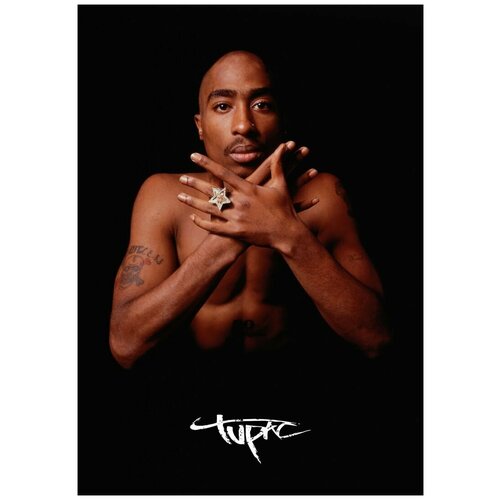 Плакат, постер на холсте Tupac-2pac/Тупак Шакур. Размер 30 х 42 см