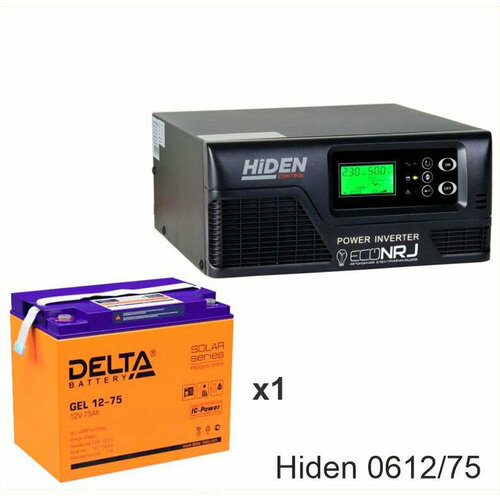 ИБП Hiden Control HPS20-0612 + Delta GEL 12-75