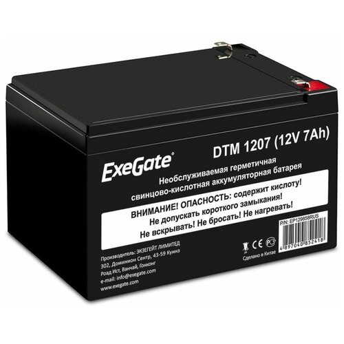 Аккумулятор для ИБП ExeGate Power EXG1270 129858 / DTM 1207