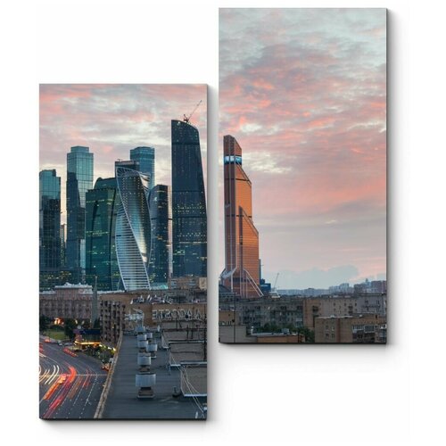 Модульная картина Манящая перспективами Москва80x100