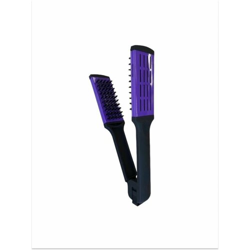 Расческа с зажимом для выпрямления волос Keratin Tools Фиолетовая
