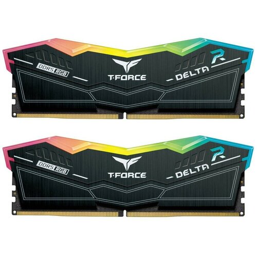 Оперативная память 32Gb DDR5 6000MHz Team T-Force Delta RGB (FF3D532G6000HC30DC01) (2x16Gb KIT)