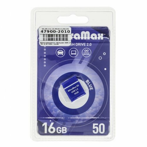 Флешка USB 2.0 OltraMax 16 ГБ 50 ( OM-16GB-50-Blue )