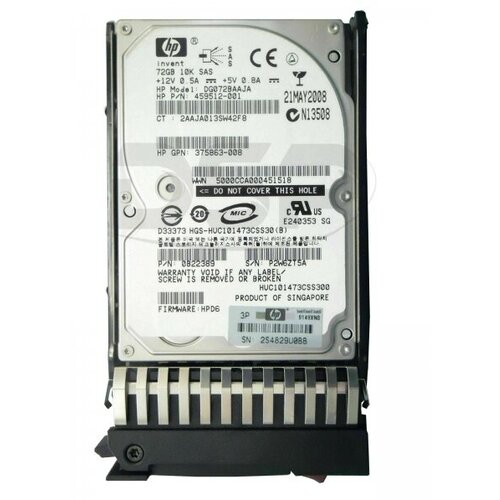 Жесткий диск HP 0B22389 72Gb SAS 2,5" HDD