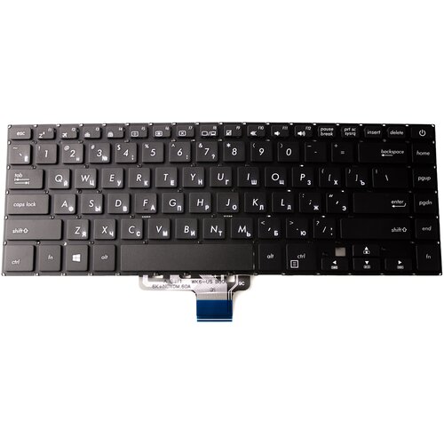 Клавиатура для Asus X510UA S510UA с подсветкой p/n: 0KNB0-412BRU00 AEXAKG700010 NSK-WK6SQ