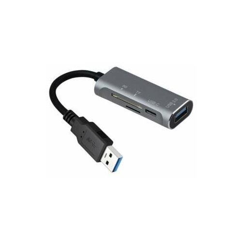 Хаб USB с картридером 1 x USB 3.0 + Type-C + SD/microSD | ORIENT JK-328