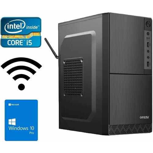 Системный блок Intel core I5-3470, 3.2 ГГц, RAM 4Gb, SSD 480Gb, Windows 10Pro, Wi-Fi офисный, для работы, для учебы, для дома