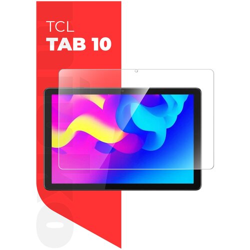 Защитное стекло на TCL TAB 10 10.1" на Экран, (гибридное: пленка+стекловолокно), прозрачное силиконовая клеевая основа тонкое Hybrid Glass, Miuko