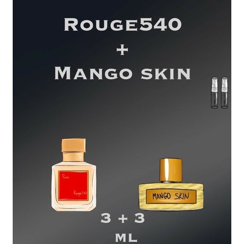 Набор духи crazyDanKos Baccarat Rouge 540 + Mango Skin (Спрей 3+3 мл)