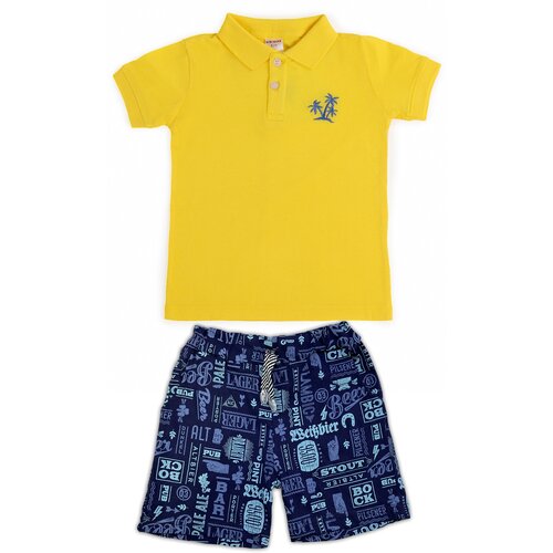 Комплект одежды Bobonchik kids, размер 98, желтый