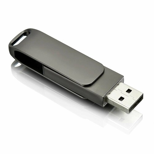 USB флешка, USB flash-накопитель, Флешка Stone, 8 ГБ, темно-серая, USB 2.0, арт. F44
