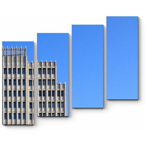 Модульная картина Одинокий небоскреб 120x104