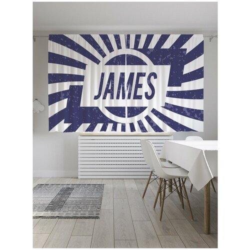 Классические шторы JoyArty "Джеймс", серия Oxford DeLux, 2 полотна 145x180 см