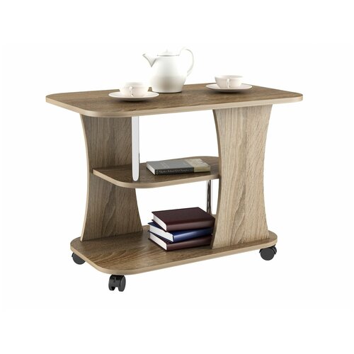 Журнальный столик СЖ Тип 2, Дуб Сонома Трюфель, кофейный, чайный, столик для ноутбука, стол