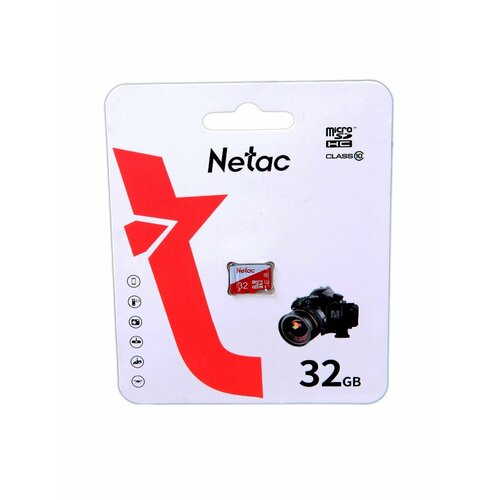 Карта памяти 32Gb - Netac MicroSD P500 Eco Class 10 NT02P500ECO-032G-S