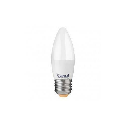 Светодиодная LED лампа General свеча E27 12W 4500K 4K 35х105 пластик/алюм GLDEN-CF-12-230-E27-4500 661093 (упаковка 10 штук)