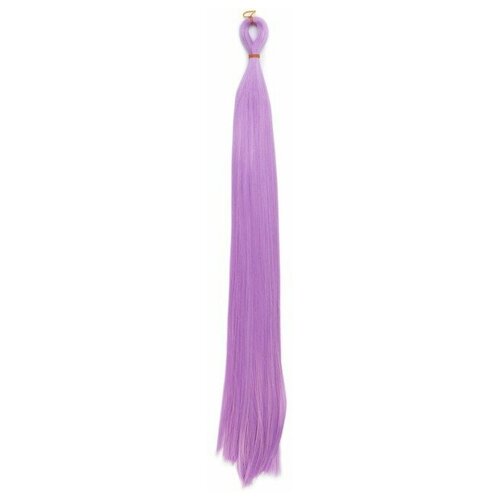Термоволокно для точечного афронаращивания, 65 см, 100 гр, гладкий волос, цвет светло-фиолетовый(#HKBT3815)