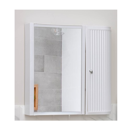 Шкаф для ванной BEROSSI ВК Hilton Premium Right НВ 337, (ШхГхВ): 54.1х14.6х55 см, снежно-белый