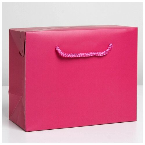 Пакет — коробка «Фуксия», 23 × 18 × 11 см